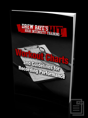 High Intensity Training Workout Charts and Guidelines for Recording ...